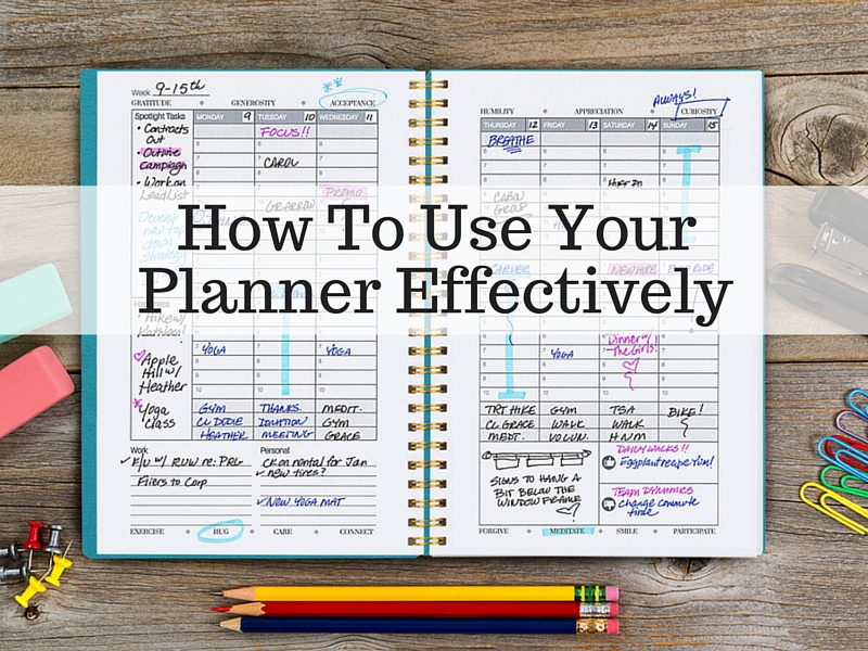 How To Use Your 2016 Planner More Effectively HuffPost