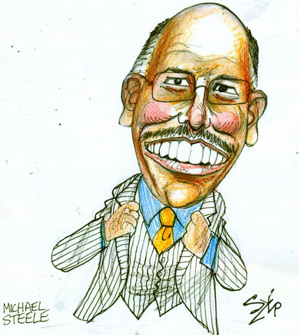 The Daily Szep -- Caricature of Michael Steele | HuffPost Entertainment
