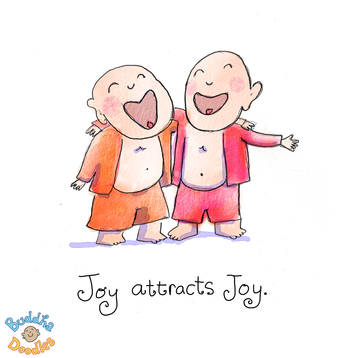 Be a Happy Magnet: Today's Buddha Doodle | HuffPost Good News