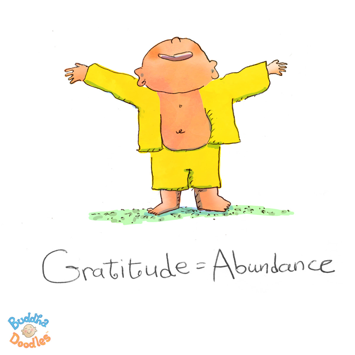 Today's Buddha Doodle - Gratitude Equals... | HuffPost Good News