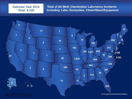 Map Shows Where Meth Production is Most Prevalent in Illinois ...